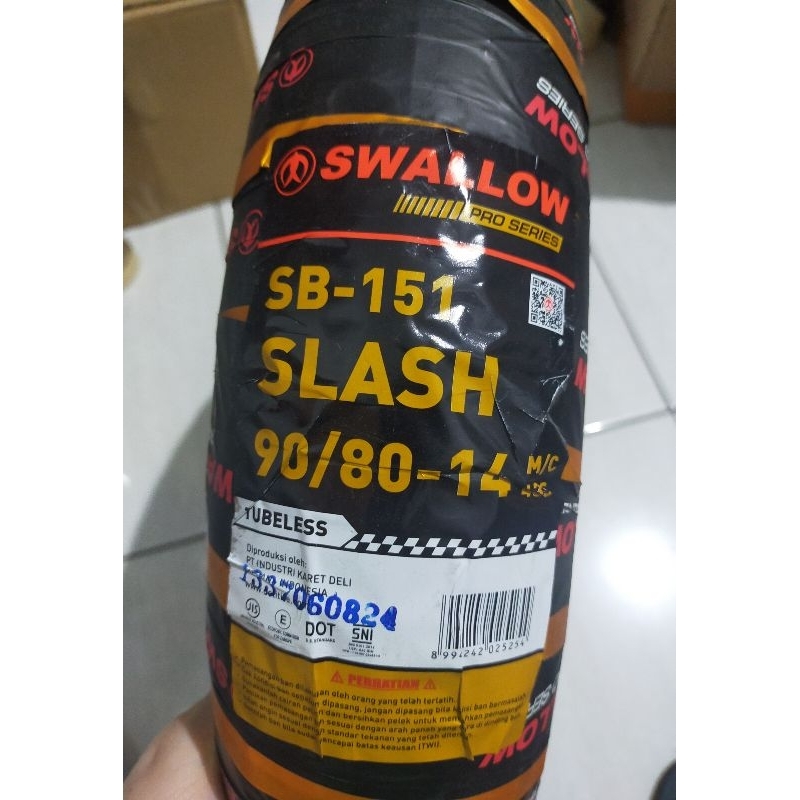Jual Ban luar swallow SB 151 SLASH 90/80 - 14 - ban motor ukuran 90-80 ...