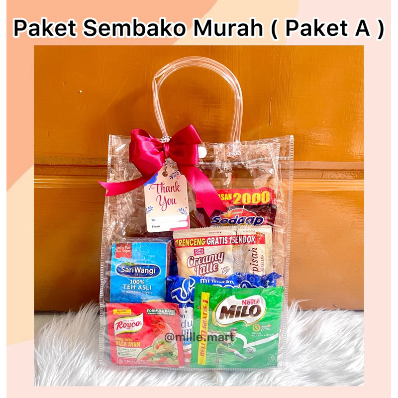 Jual PAKET ANEKA SEMBAKO MURAH ( PAKET A ) Tas atau box / parcel ...