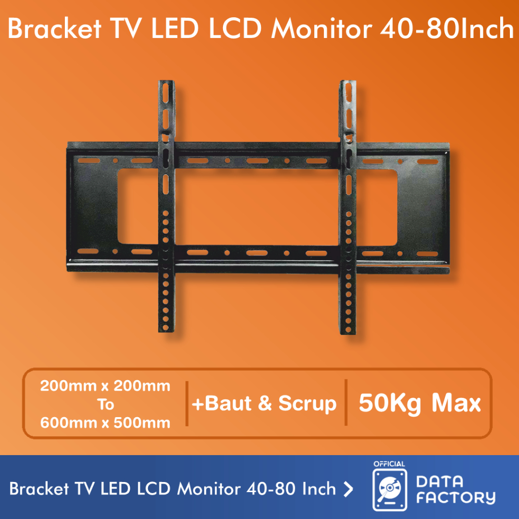 Jual Bracket TV MONITOR LED LCD 40 - 80 Inch Metal Besi - Braket ...