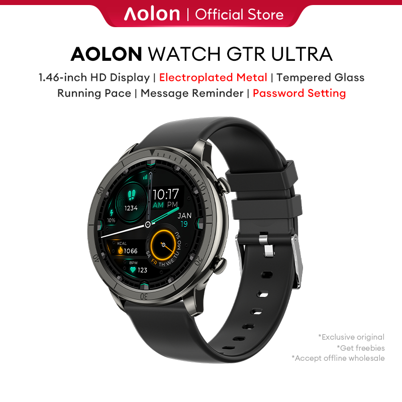 Jual Aolon GTR Ultra Official Smartwatch Pria Original Pace IPS Screen 46mm Metal Smart Watch ...