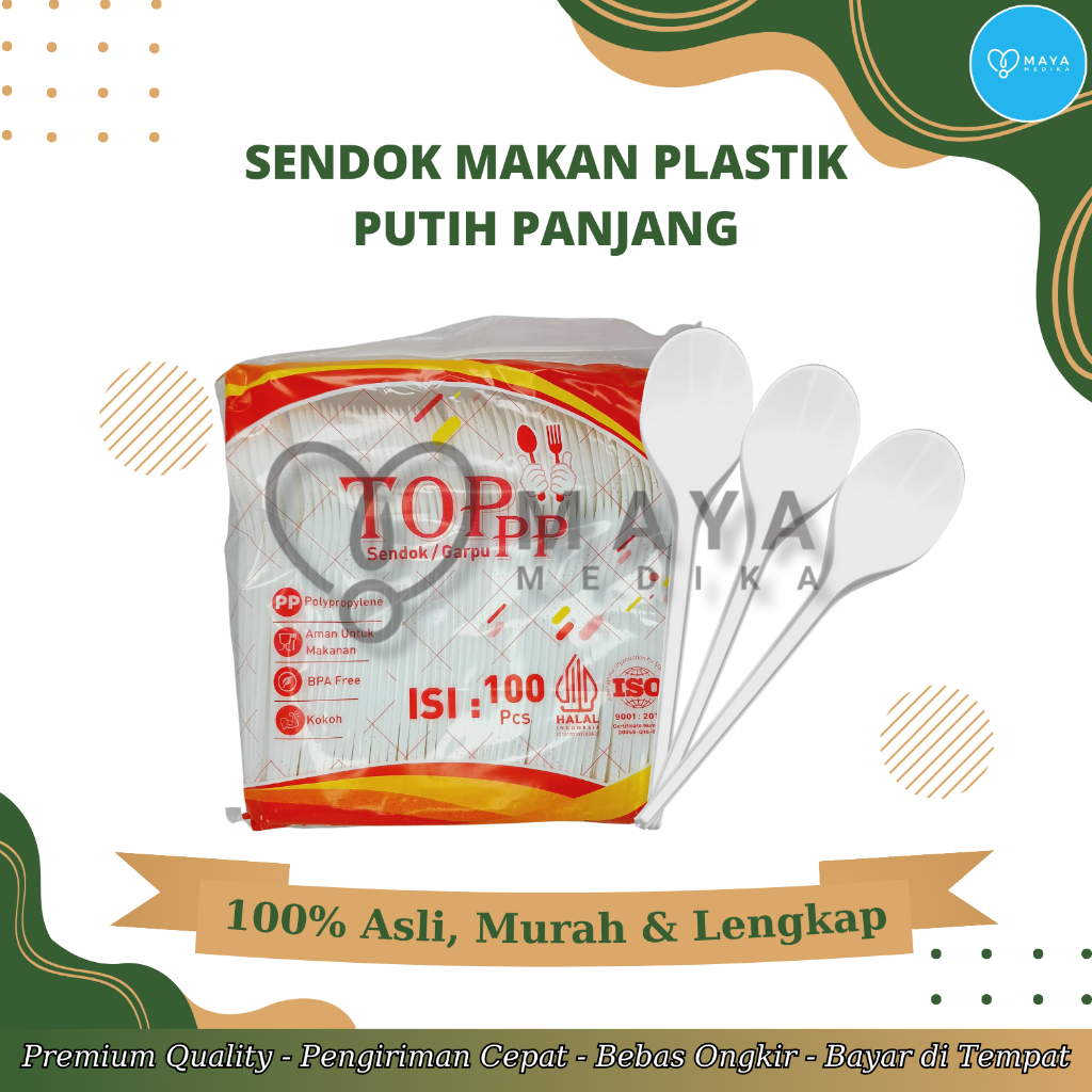 Jual Sendok Plastik Makan Putih Panjang | Shopee Indonesia