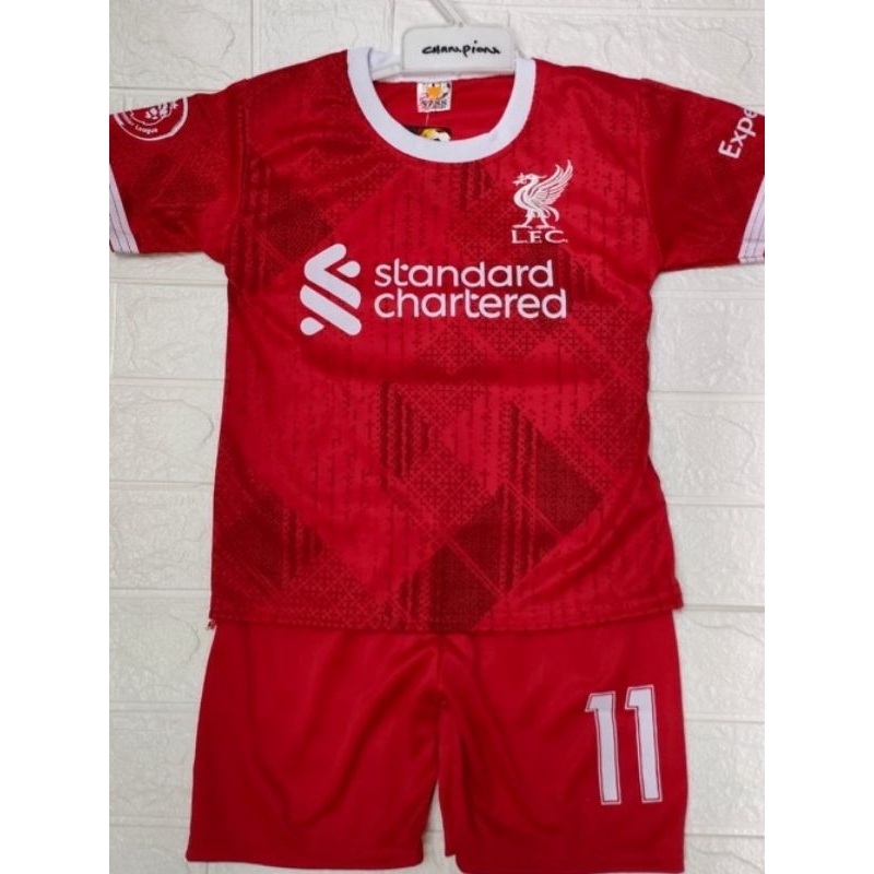 Jual jersey liverpool setelan anak sablon merah terbaru | Shopee Indonesia