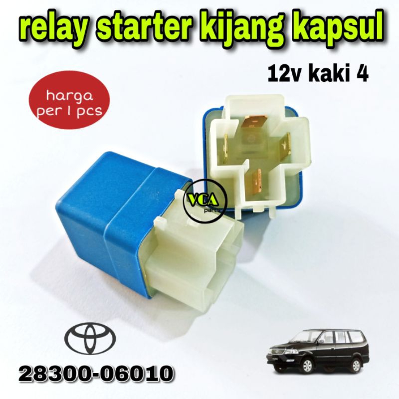 Jual RELAY STARTER TOYOTA KIJANG KAPSUL/7K/SOLUNA 12V KAKI 4 28300-06010 | Shopee Indonesia