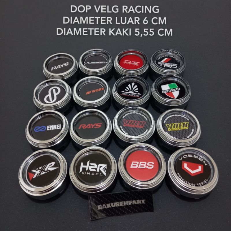 Jual Dop roda tutup velg mobil racing variasi silinder kecil chrome ...