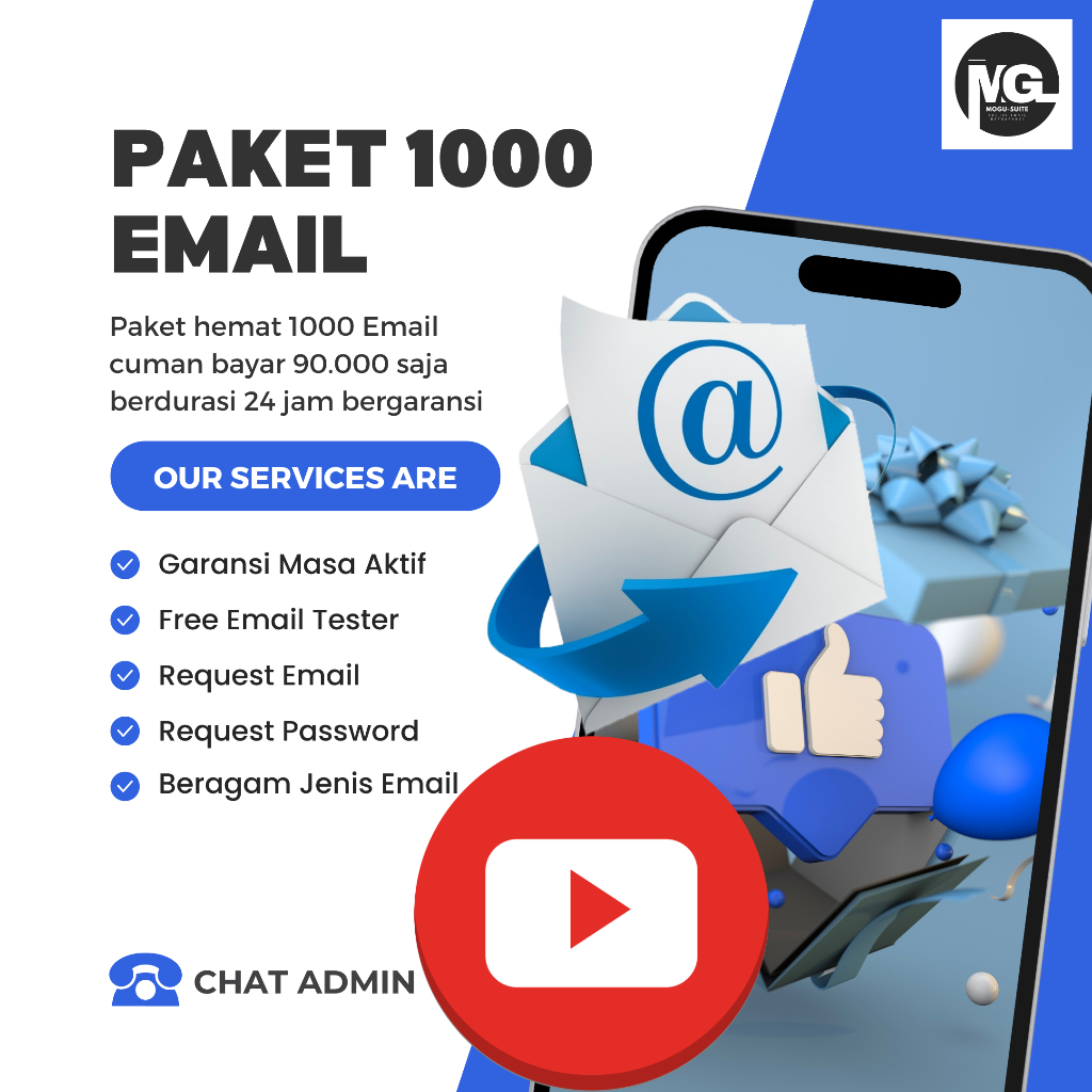 Jual Paket 1000 Email | Shopee Indonesia
