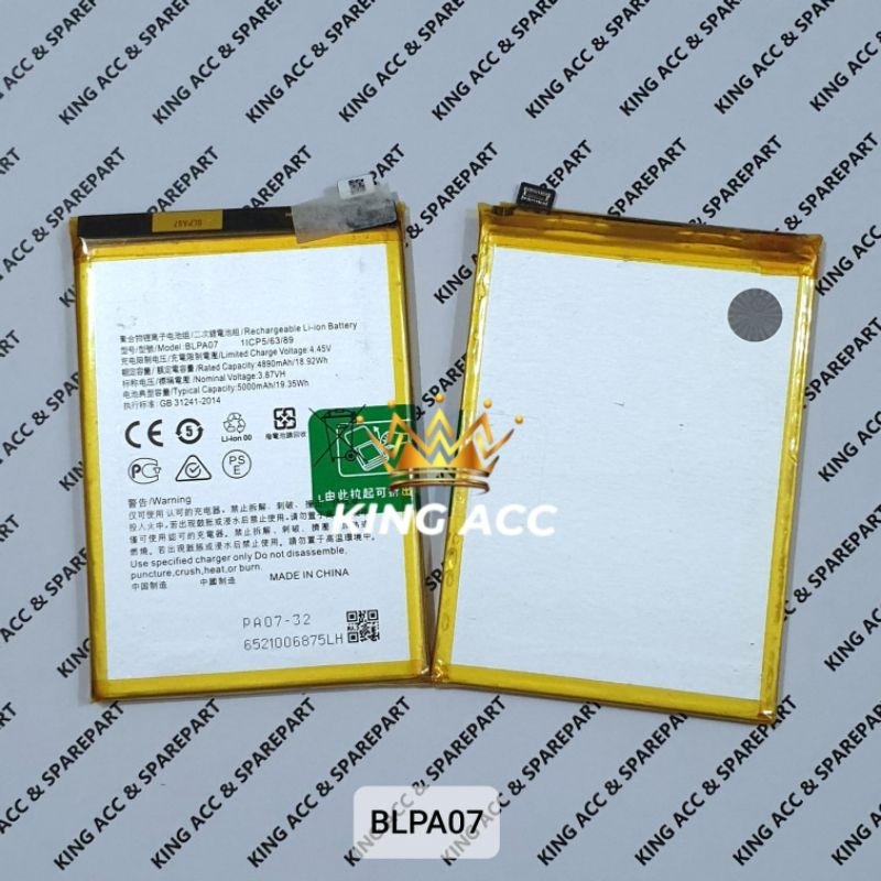 Jual BATERAI BATRE BATTERY OPPO A78 4G / BLP-A07 / BLPA07 ORIGINAL ...
