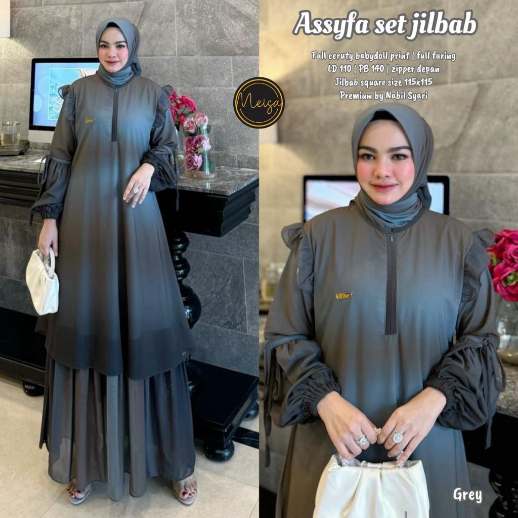 Jual Pakaian Wanita ASSYFA SET JILBAB Trend FASHION HQ From MeiSa ...