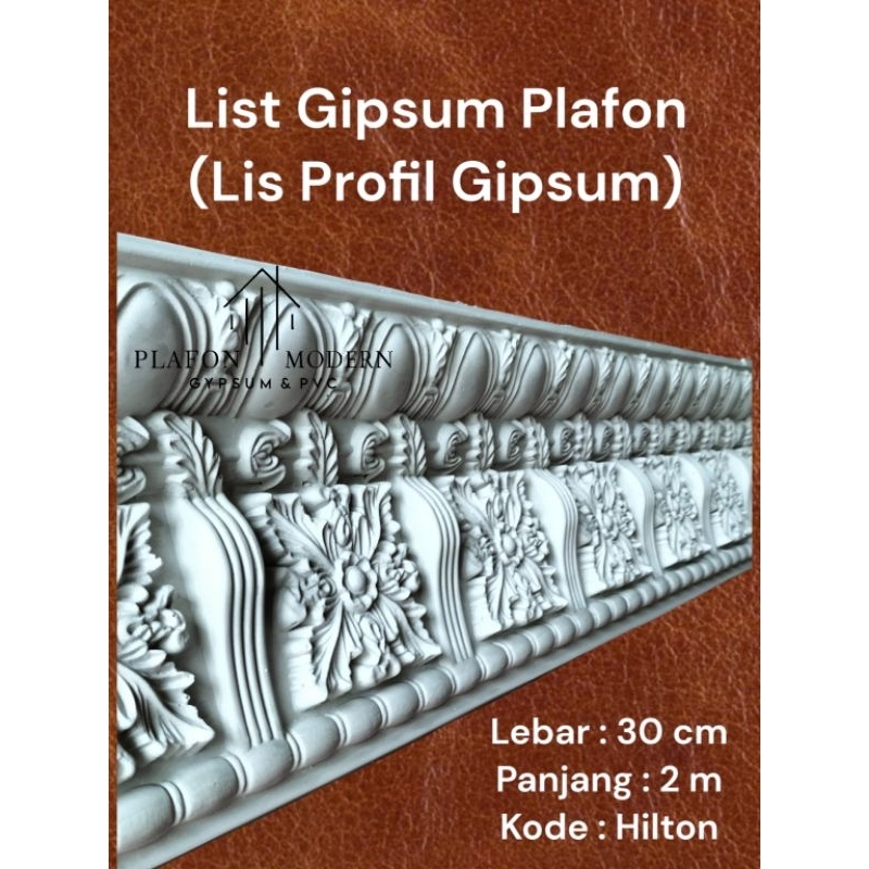 Jual List gypsum motif hilton 30 cm / lis list gypsum gipsum plafon ...