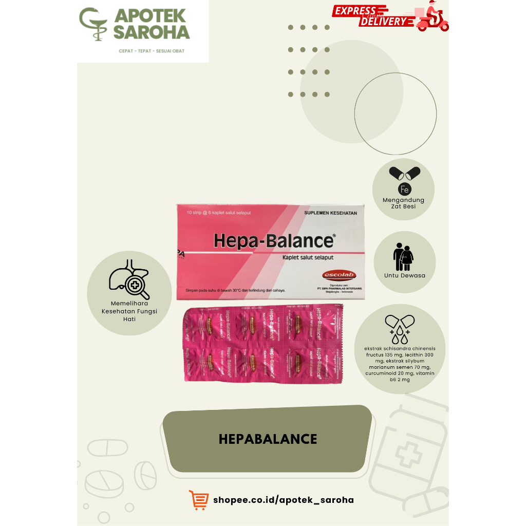 Jual HEPA BALANCE TABLET | MEMBANTU MEMELIHARA KESEHATAN HATI | Shopee ...