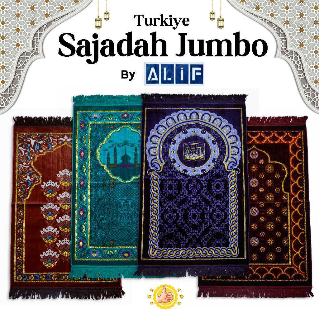 Jual Sajadah Turkey Jumbo By Alif Premium Kualitas Terbaik Harga ...