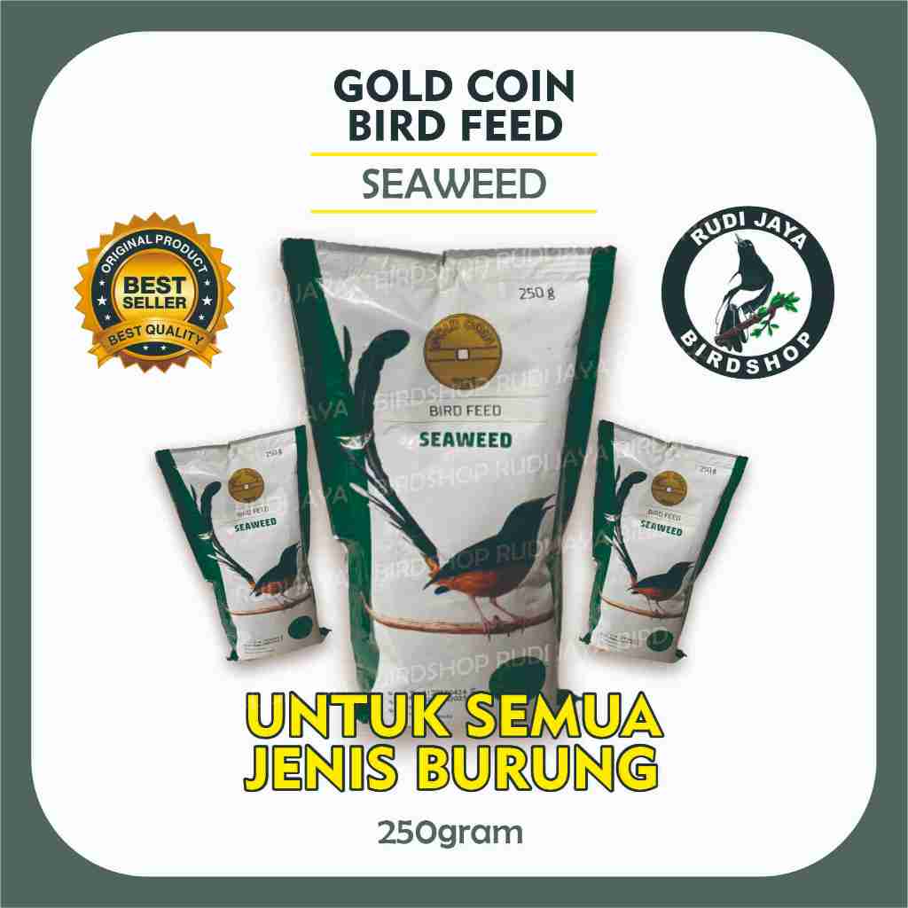 Jual JUAL GOLD COIN GOLDCOIN RUMPUT LAUT HIJAU BESAR 450 GRAM VOER ...