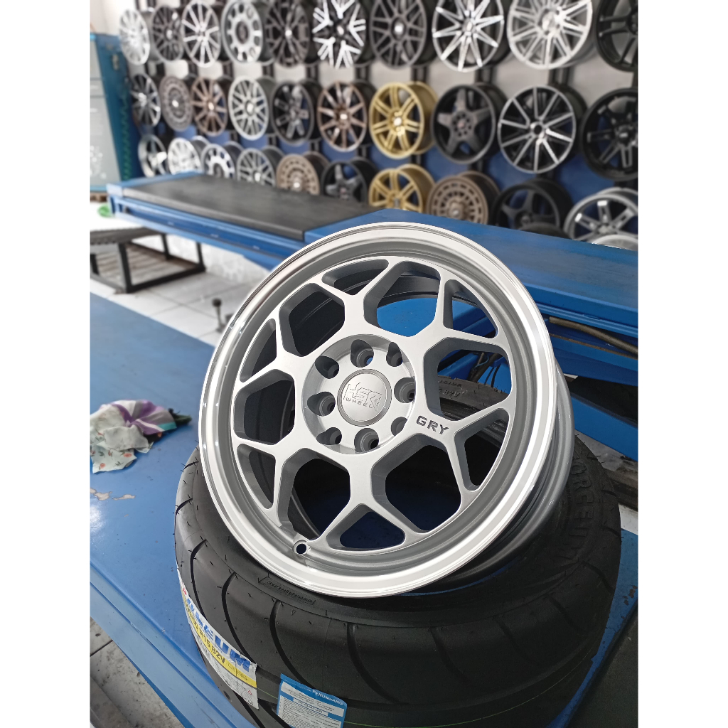 Jual VELG HSR GRY RING 15X65 H8X100-114,3 ET42 SML COCOK BUAT MOBIL ...