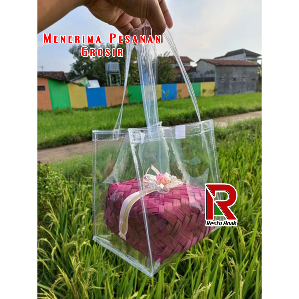 Jual 20x15x20 Tas Mika Transparan Souvenir Tas Ulang Tahun Hampers Ultah Goody bag | Shopee ...