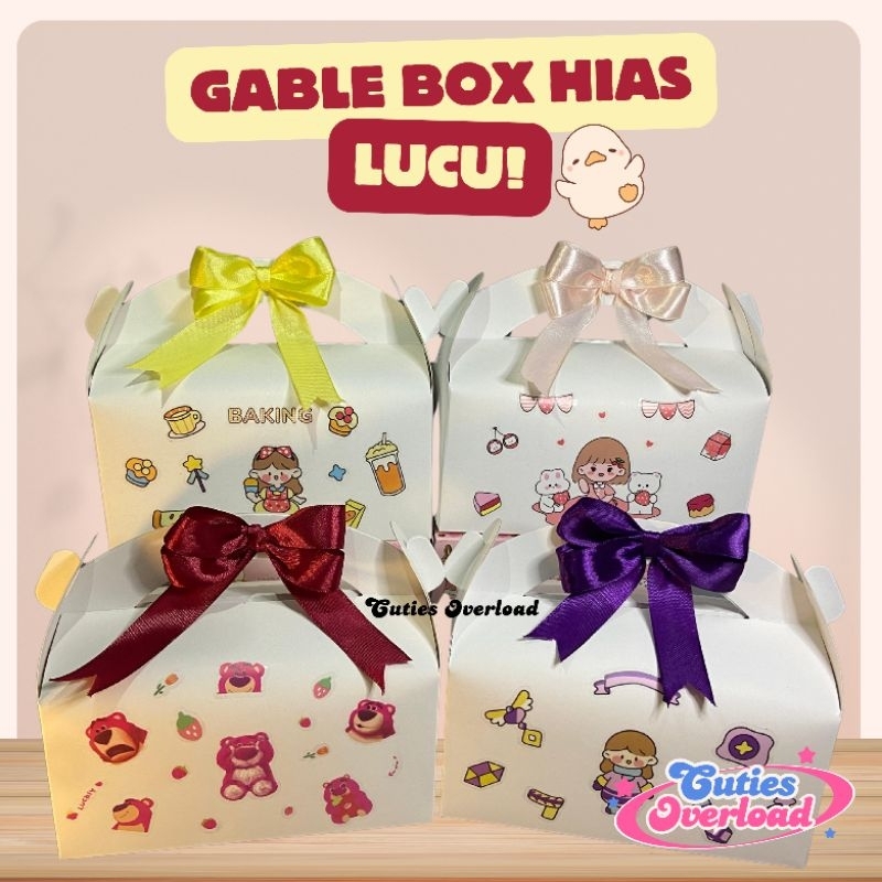 Jual PROMO!!! GABLE BOX HIAS | KEMASAN UNIK DAN LUCU | CUTIES OVERLOAD ...