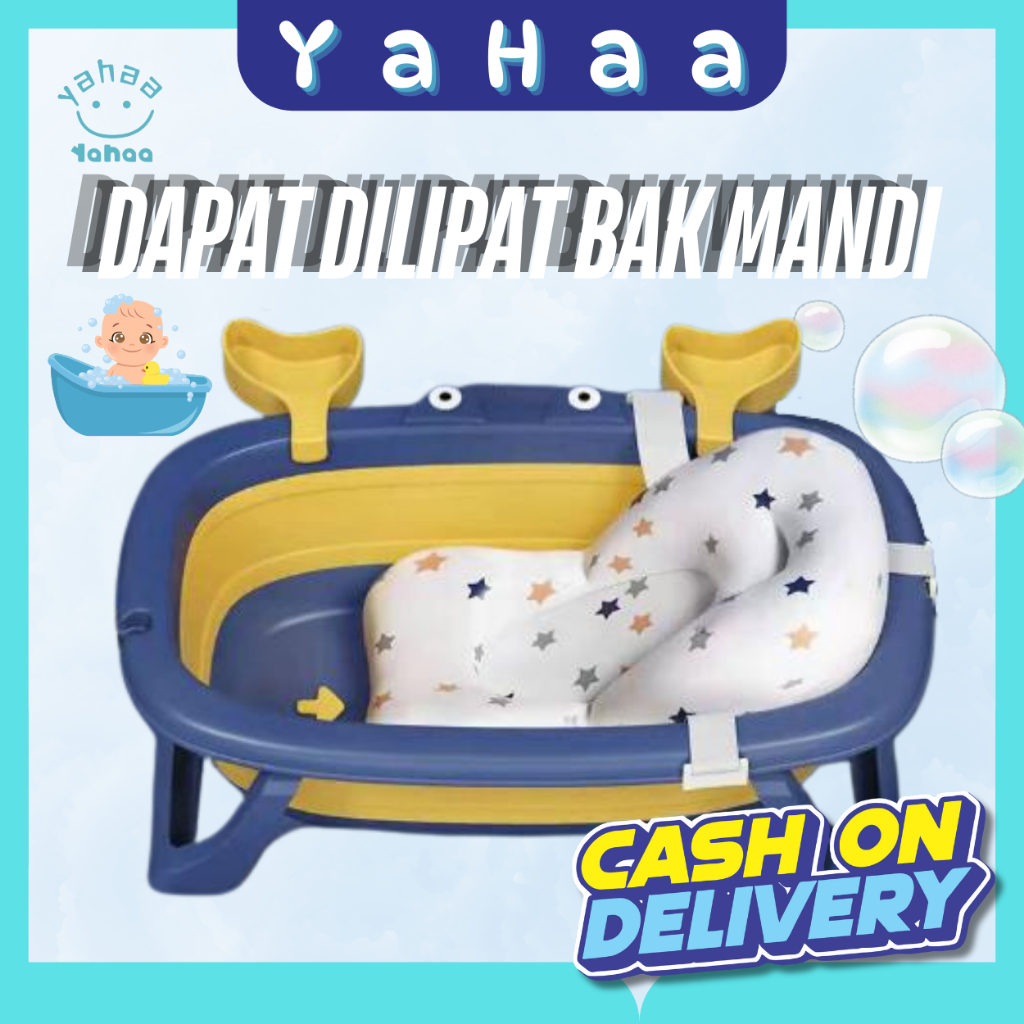 Jual YAHAA Baby bathtub Bayi Lipat Foldable Silicone / Portable Tempat ...