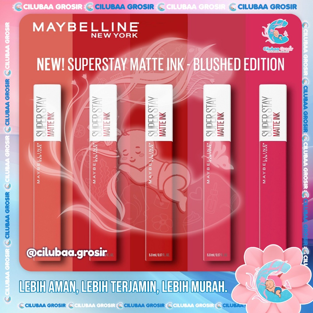 Jual Maybelline Super Stay Matte Ink Lipcream CITY || Rogue Reds ...