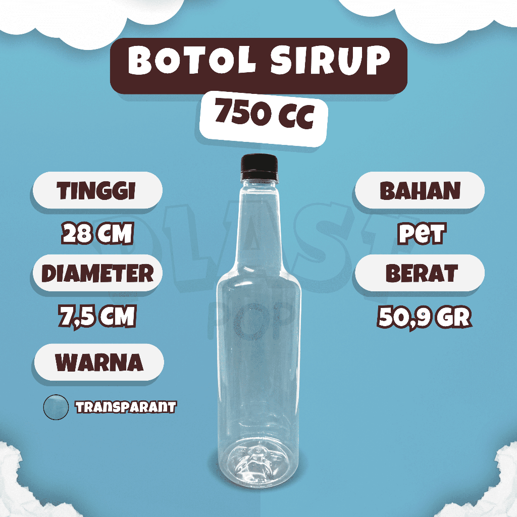 Jual Botol PET Sirup Syrup Flavourkopi Denali Marjan 750 ml N28 ...