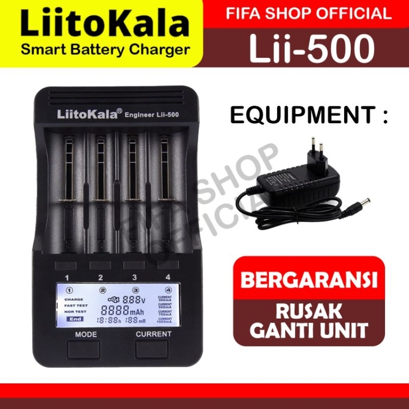 Jual Liitokala Lii 500 Smart Charger Battery / Charger Baterai ...