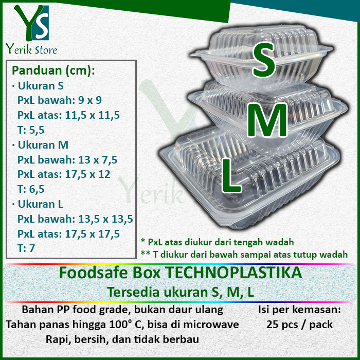 Jual Foodsafe Box TECHNOPLASTIKA MIKA MAKANAN FOOD SAFE FOOD PACK ...
