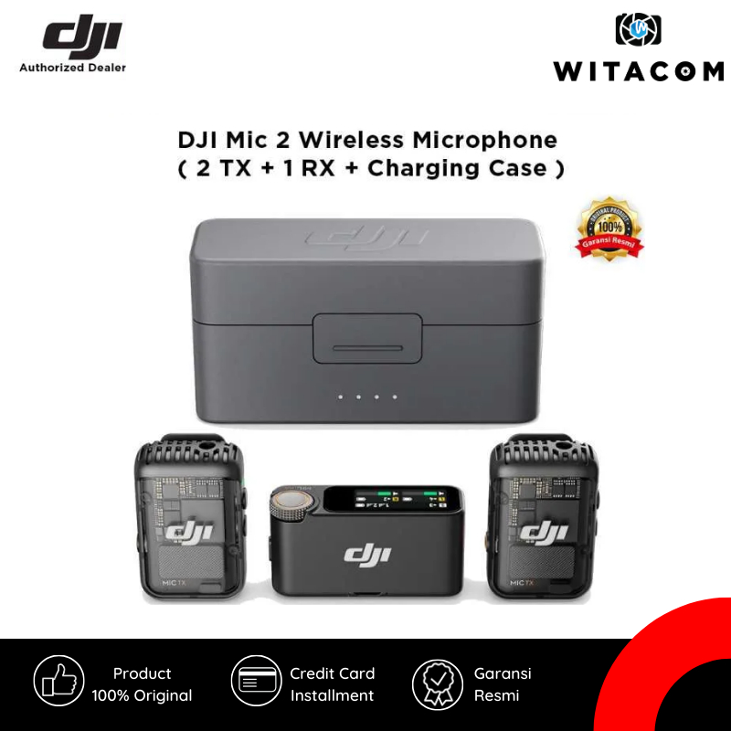 Jual DJI Mic 2 Wireless Microphone (2 TX + 1 RX + Charging Case) | Shopee Indonesia