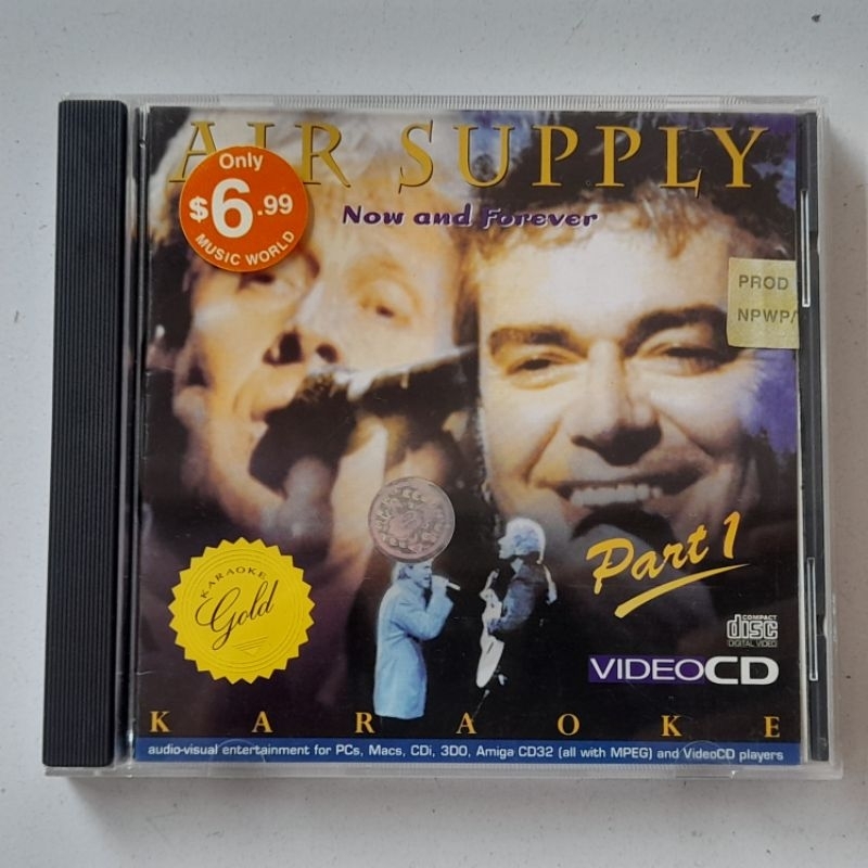 Jual VCD Air Supply - Now and Forever Karaoke Part 1 (1996) ORIGINAL BMG VideoCD Made in ...