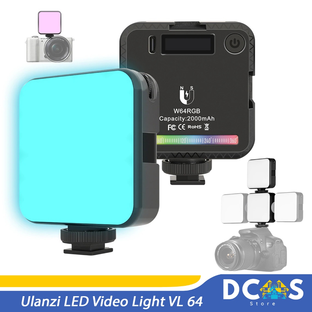Jual LED Video Light VL 64 LED RGB Magnetic Ambient Lampu Studio Video ...