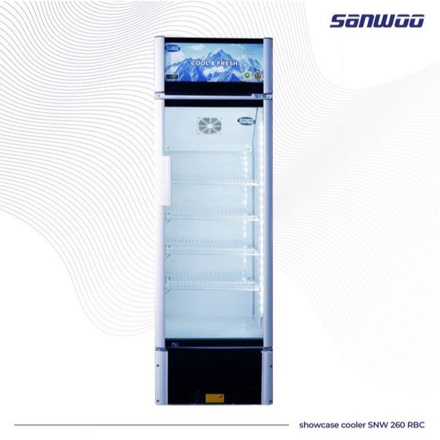 Jual Showcase Sanwoo SNW-260RBC 260 Liter 4 Rak 150 Watt | Shopee Indonesia