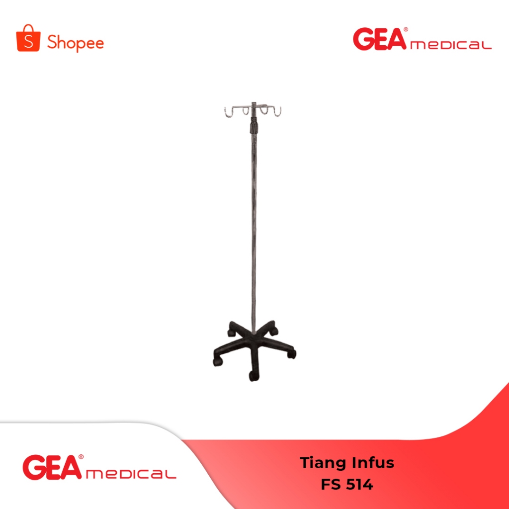Jual GEA Tiang Infus (Infusion Stand) FS 514 | Shopee Indonesia