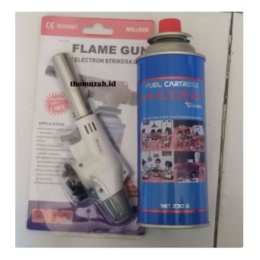 Jual Gas Torch Portable Flame Gun Kepala Gas Kaleng Blow Torch Otomatis | Shopee Indonesia