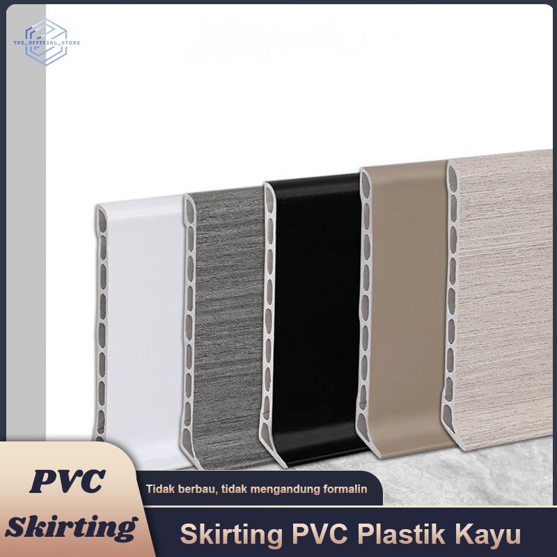 Jual LIST Lantai PVC / Plastik Plint Lantai Skirting Dinding Anti Rayap/List plint Lantai ...