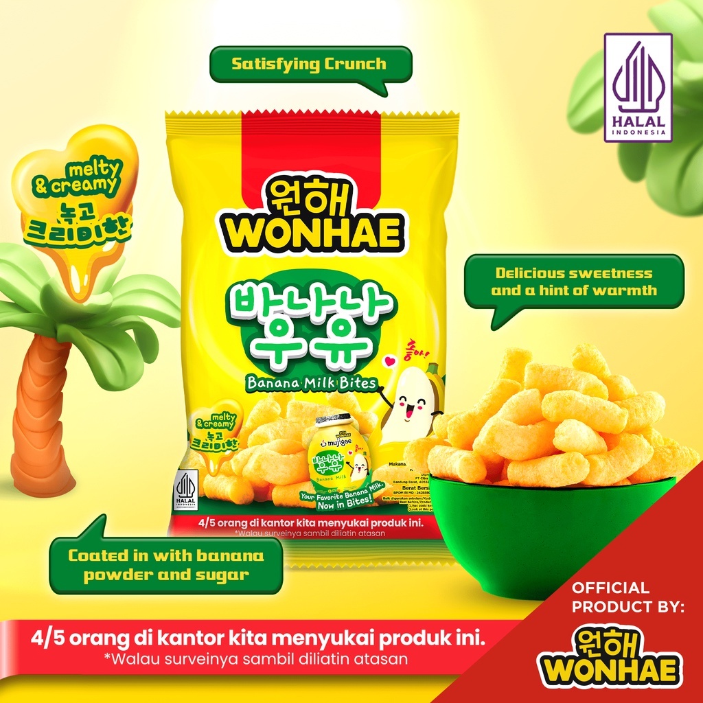 Jual Wonhae Banana Milk Bites 60 gr / Cemilan Susu Pisang / Korean ...