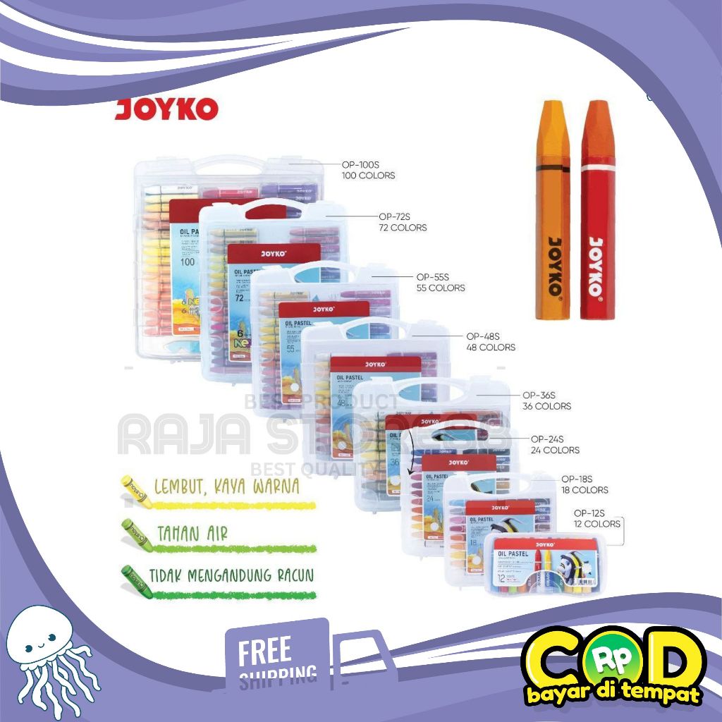 Jual Crayon Krayon Minyak Oil Pastel Joyko | Shopee Indonesia