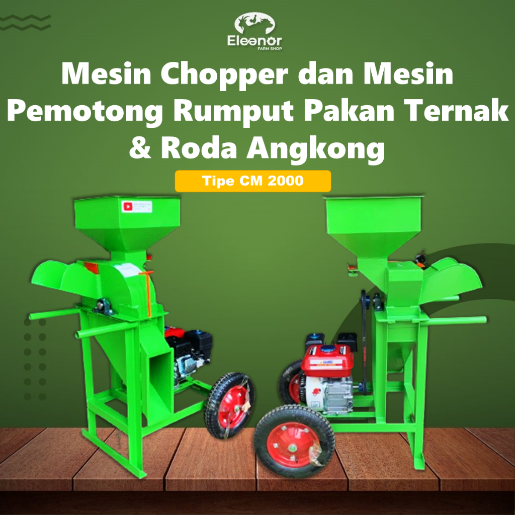 Jual Mesin Chopper CM2000 Potong Rumput Pakan Ternak Sapi Kambing Domba ...