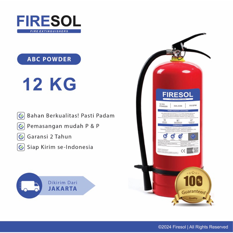 Jual APAR 12KG DRY CHEMICAL POWDER ABC/ Alat Pemadam Api Ringan | Shopee Indonesia