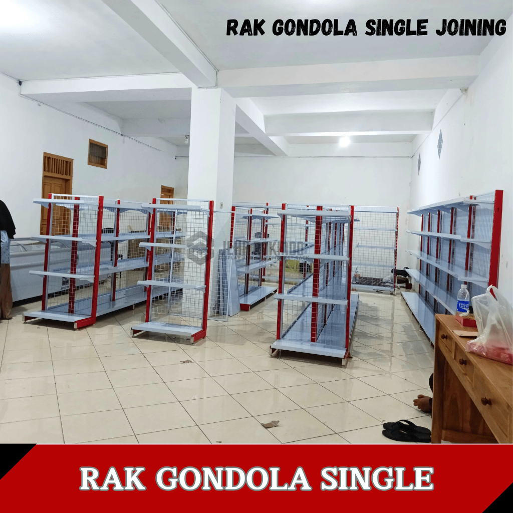 Jual Rak gondola minimarket single Rak display gondola single adjoining ...
