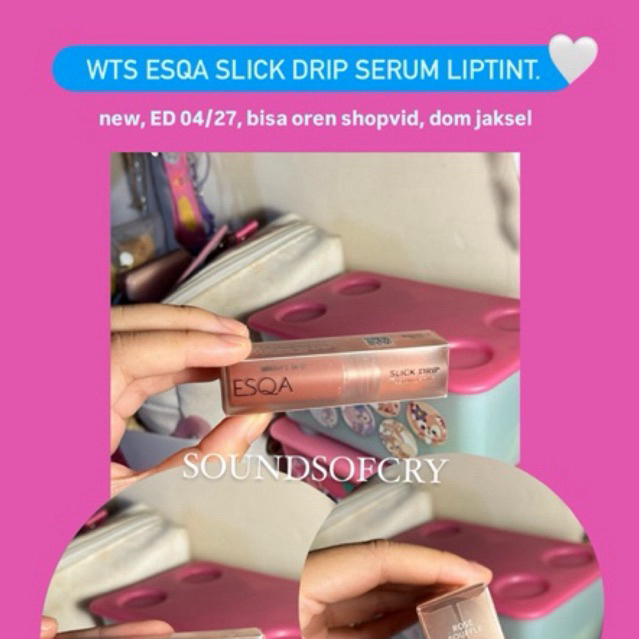 Jual ESQA Serum Liptint - Rose Souffle [NEW & ORI] | Shopee Indonesia