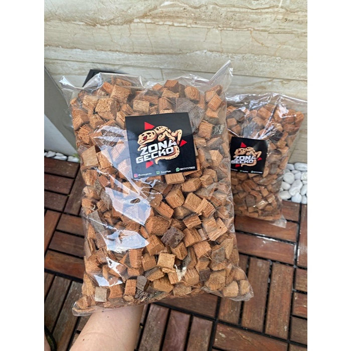 Jual Cocochip/cocohusk coco chip alas kandang reptile reptil 500gram ...