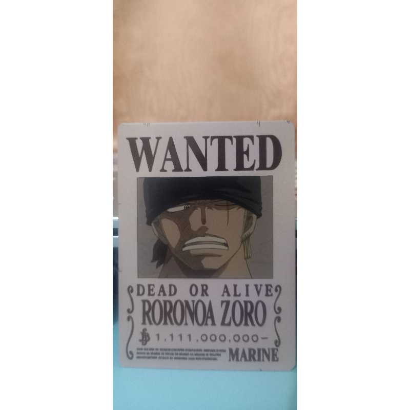 Jual Photocard Zoro Wanted One Piece x Chatime | Shopee Indonesia
