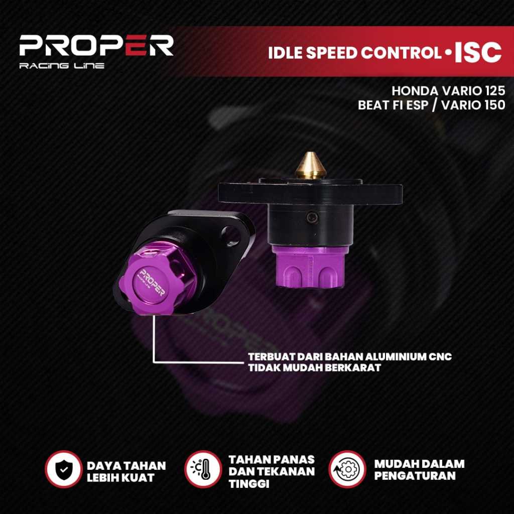 Jual PROPER RACING LINE IDLE SPEED CONTROL ISC MANUAL LANGSAM VARIO 125 ...