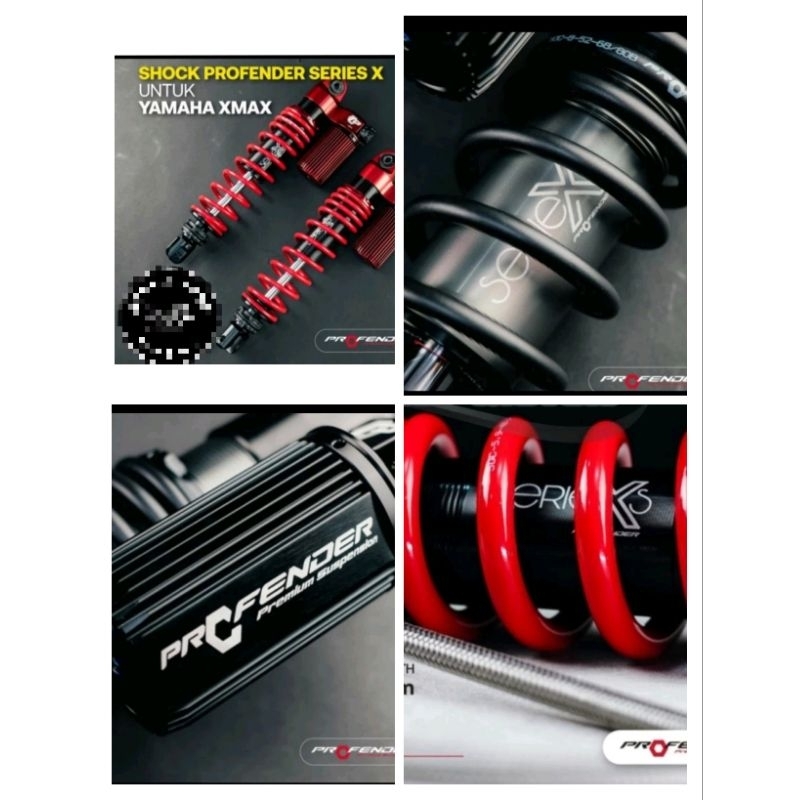 Jual SHOCK BREAKER BELAKANG TABUNG ATAS PROFENDER X SERIES XMAX 250 UK ...