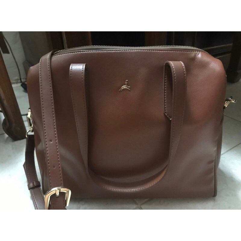 Jual Preloved - Tas Povilo Siena Shoulder Brown | Shopee Indonesia
