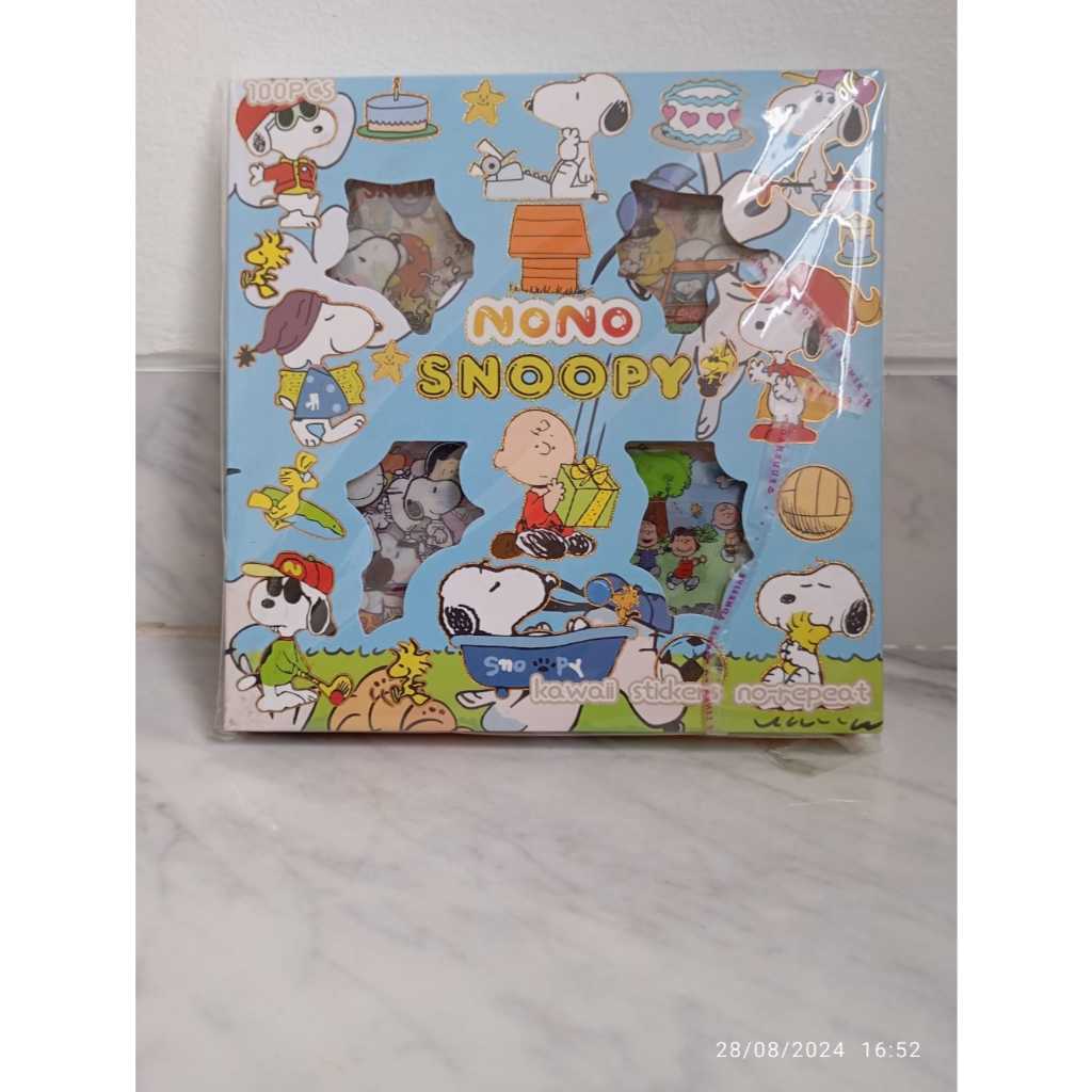 Jual Sticker Nono Viral Snoopy Stiker Kartun Lucu Isi 100 Lembar ...