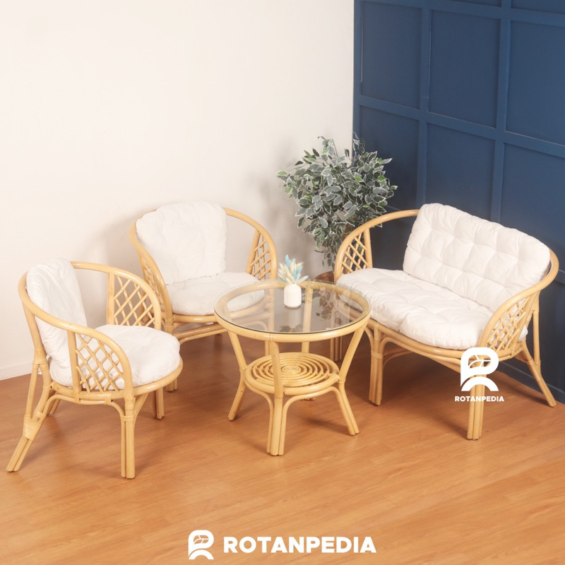 Jual (Luar Jawa) Kursi Tamu Bahama Rotan Minimalis 1 Set | Kursi Sofa ...