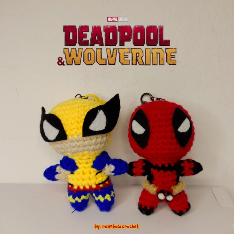 Jual Gantungan Kunci Deadpool | Deadpool Keychain | Deadpool Amigurumi ...