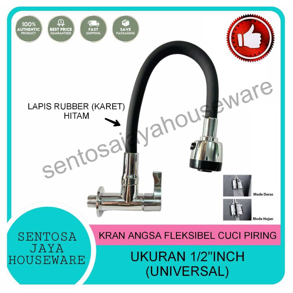 Jual KRAN CUCI PIRING FLEKSIBEL HITAM / KRAN DAPUR CUCI PRIING / KRAN ...