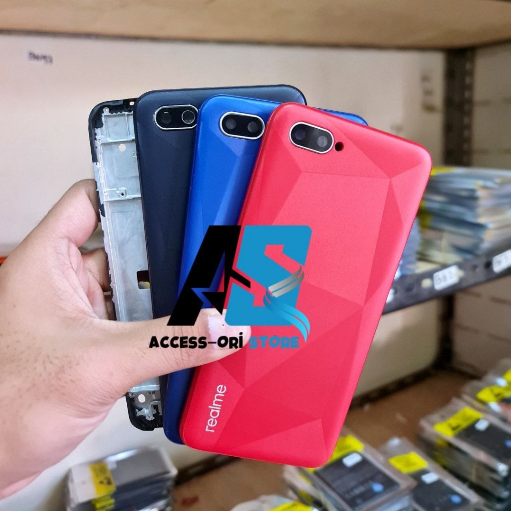 Jual Casing Housing Fullset Backdoor + Frame LCD Hp Realme C2 RMX1941 RMX1945 Bekdor Kesing Full ...