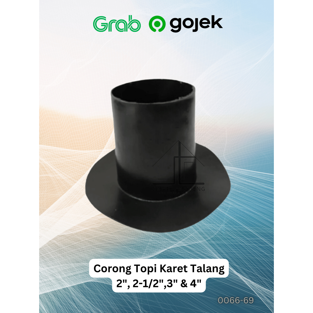 Jual Corong Talang Karet, corong topi hitam 4 Inch ( 0069) | Shopee ...