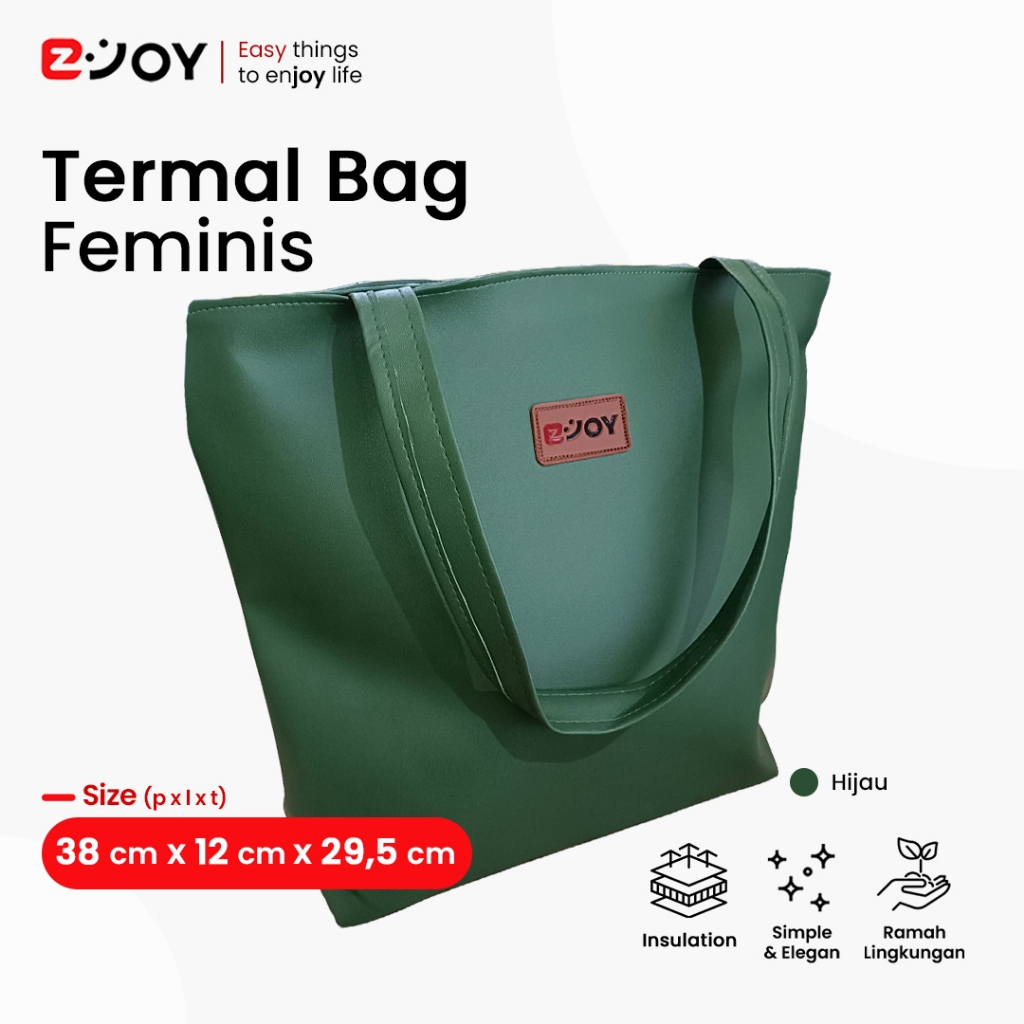 Jual Tas Thermal Foil Warna HIJAU 38cm x 12cm x 29,5cm Tote Bag ...