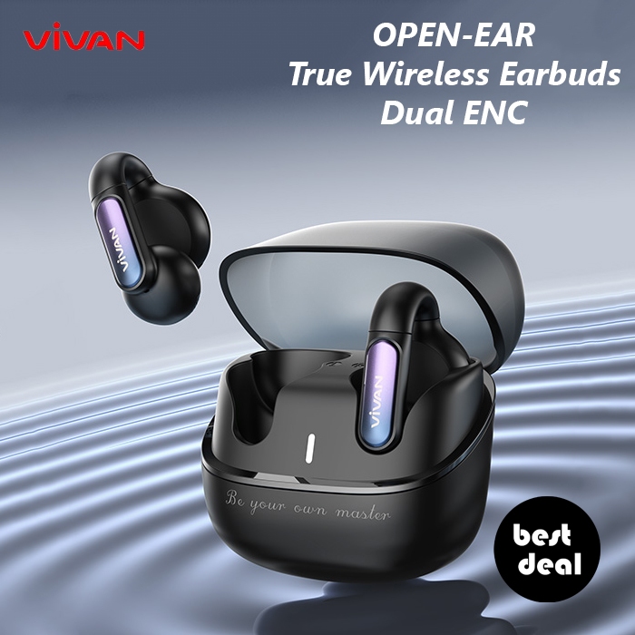 Jual Vivan FreeGo C01 Open Ear Earclip OWS True Wireless Earbuds ...