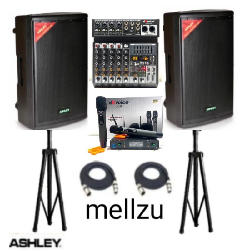 Jual Paket Soundsystem Ashley Hero 15 A dan Dbvoice original Aktif 15 inch | Shopee Indonesia